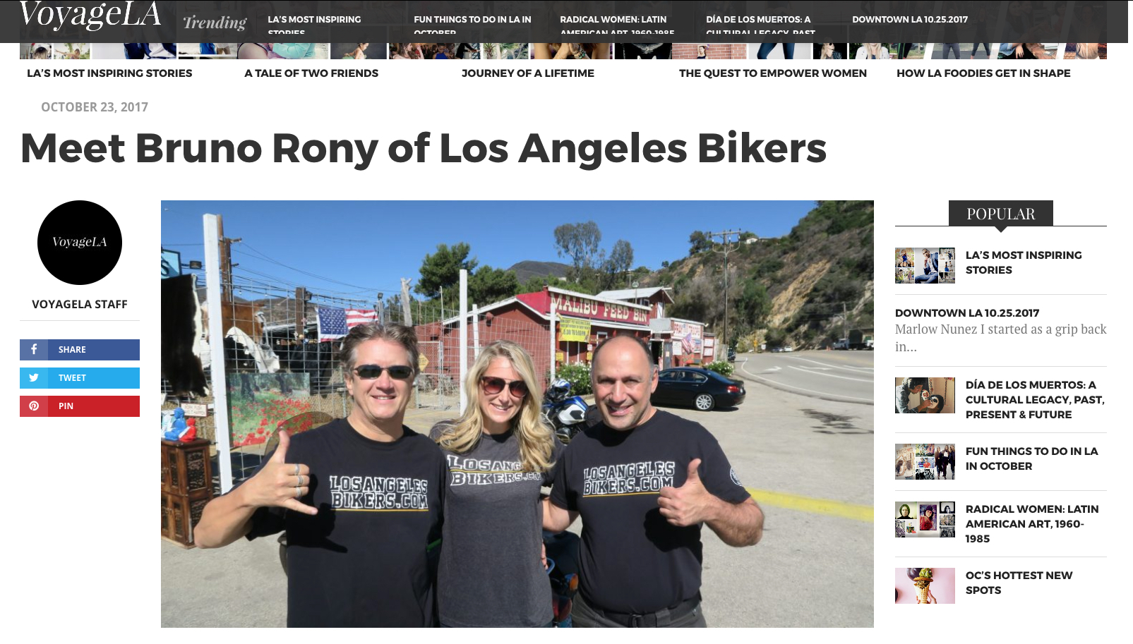 Motorcycle tours Los Angeles